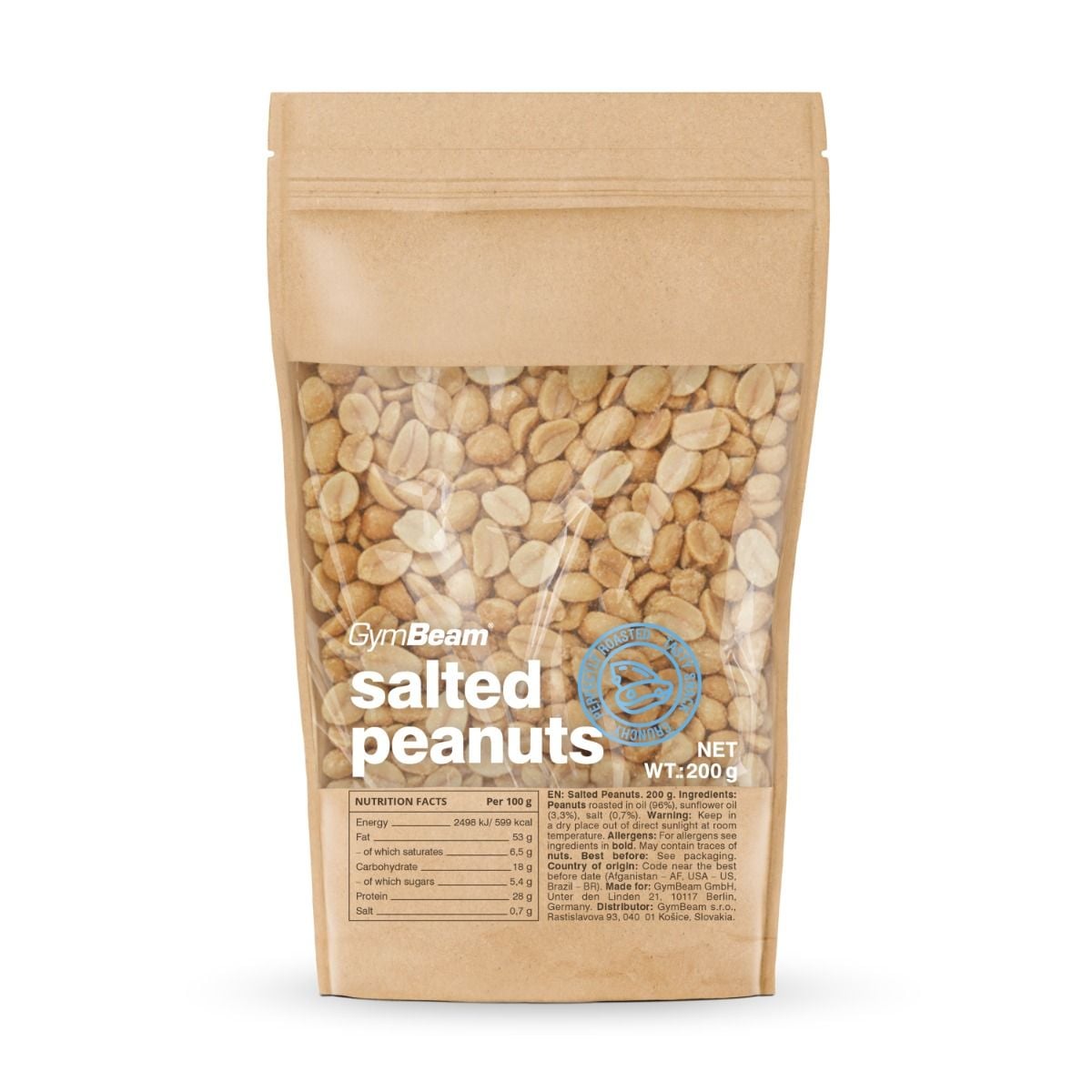 Roasted Salted Peanuts - GymBeam | GymBeam.hu
